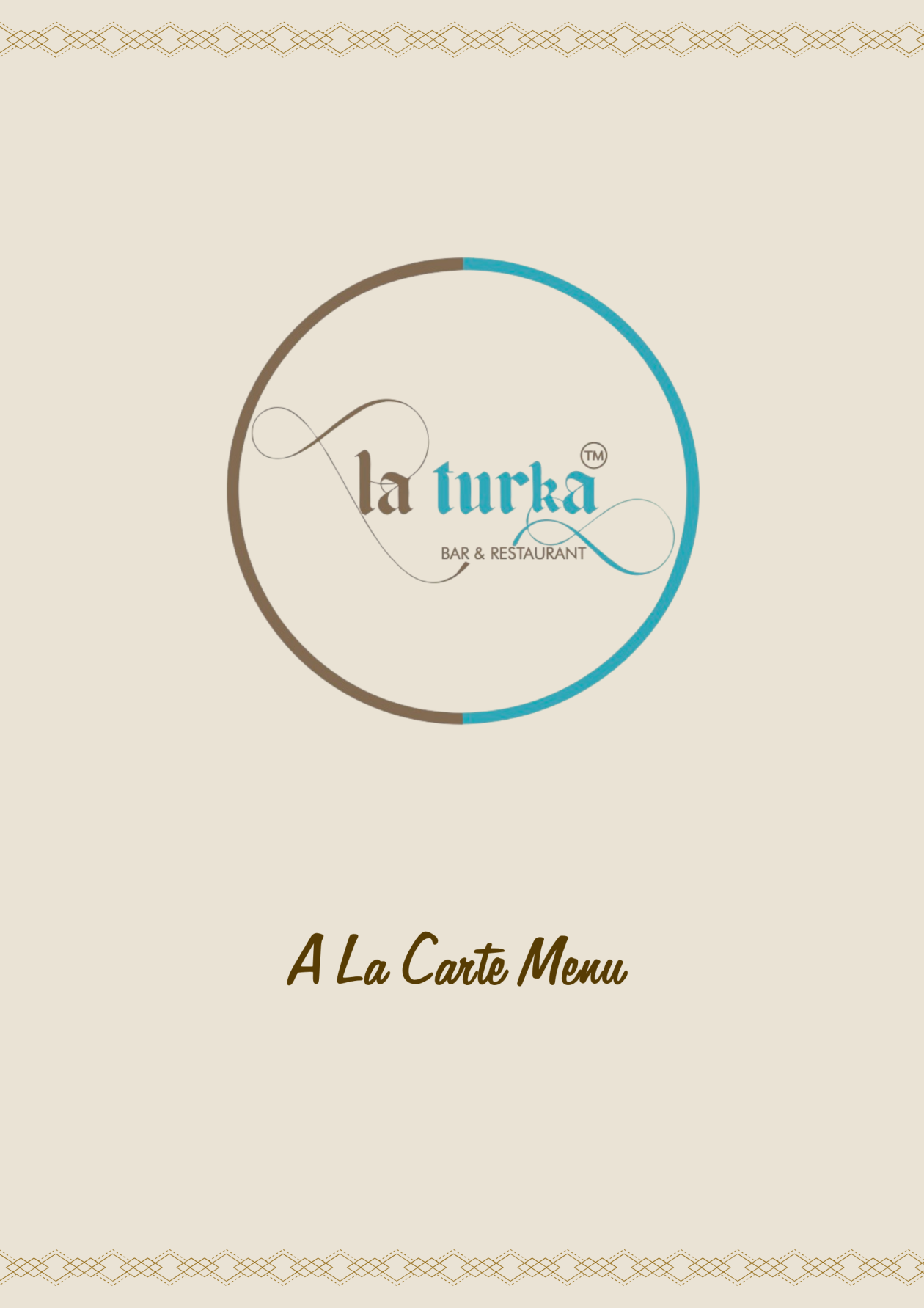A La Carte Menu – La Turka Bistro